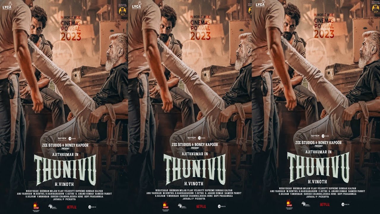 Thunivu - New Poster|Chilla Chilla Song Announcement|Ajithkumar|Anirudh ...