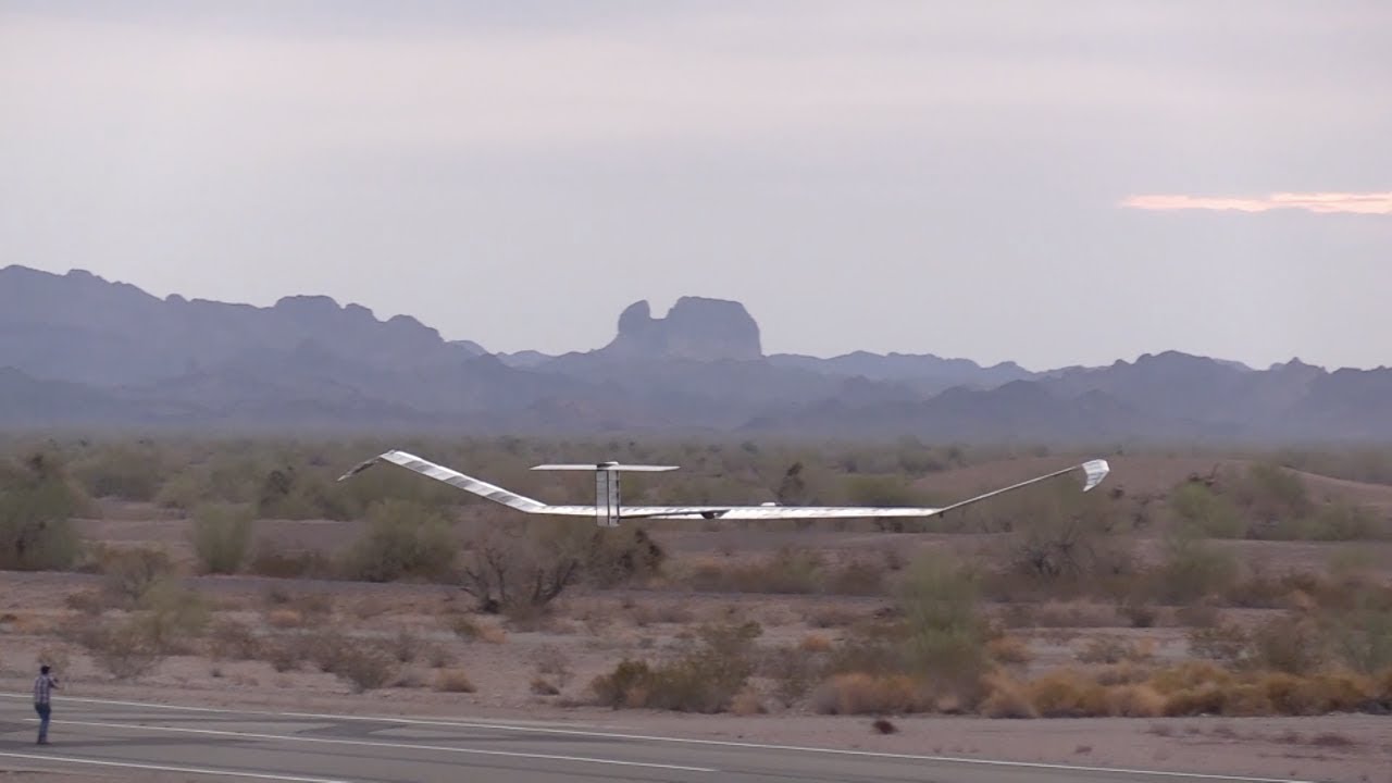 Airbus Zephyr Solar High Altitude Pseudo-Satellite Maiden Flight - YouTube
