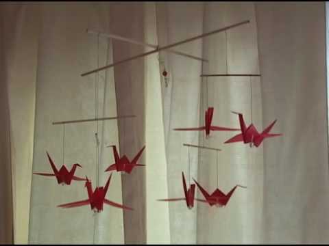 Origami Crane Mobile Stress Relief Ten Minute Meditation - YouTube
