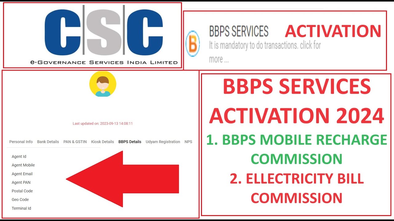 How to active BBPS Agent ID 2024 | BBPS Services 2024 #csc #cscvle # ...