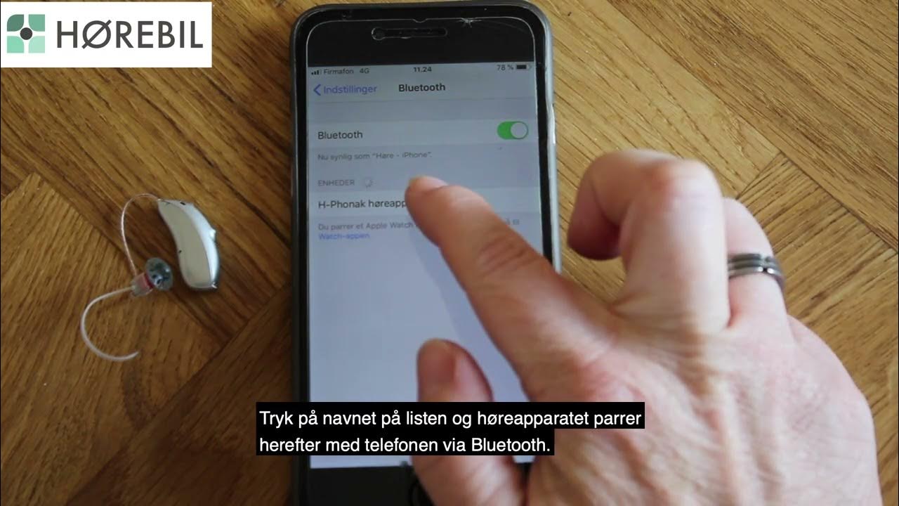 Iphone Bluetooth tilkobling til Phonak høreapparat - YouTube