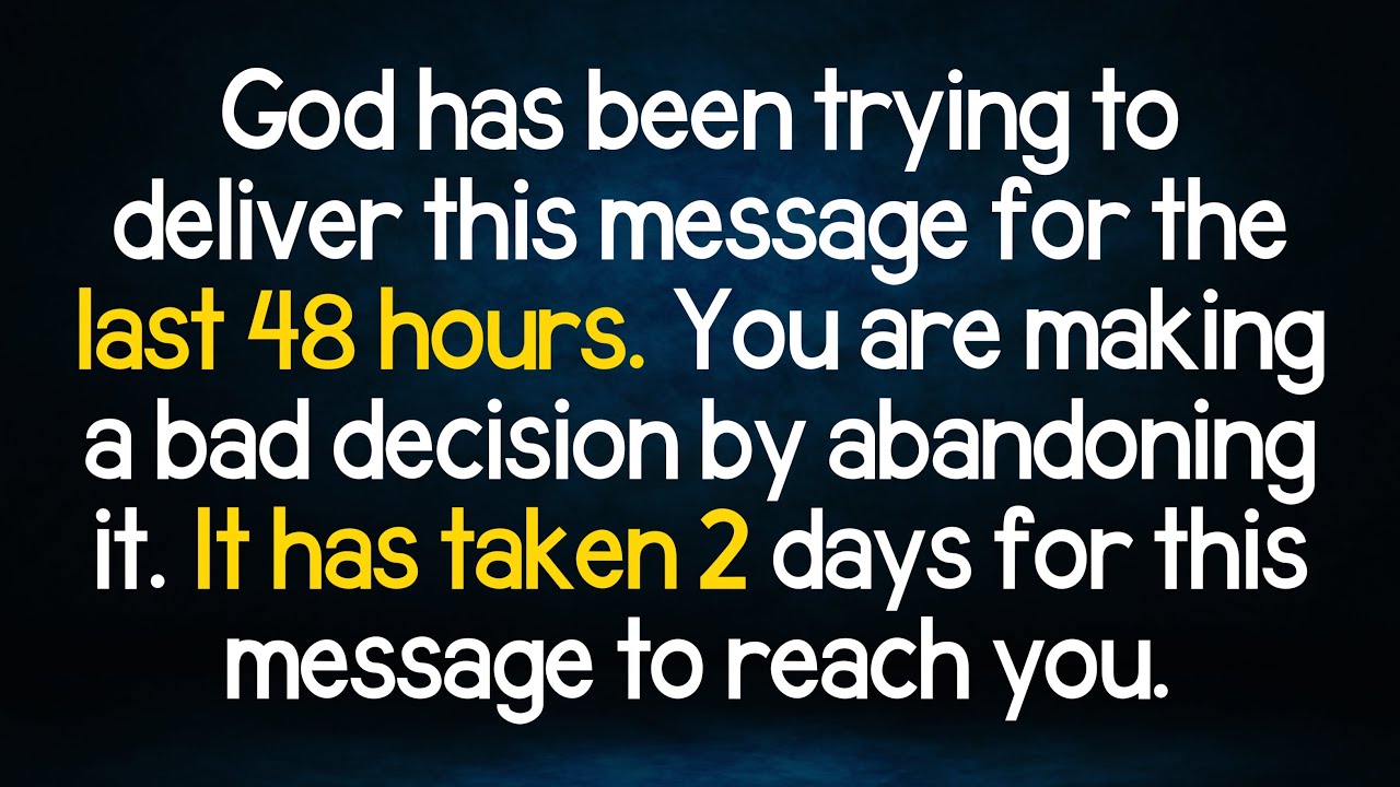 11:11💌God has been trying to deliver this message for the last 48 hours ...