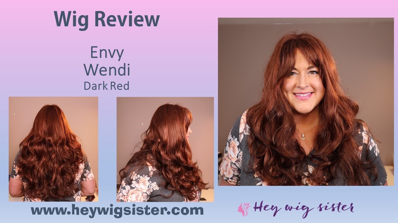 WIG REVIEW | Envy Wendi in Dark Red - SUPER LONG curly wig lace front ...