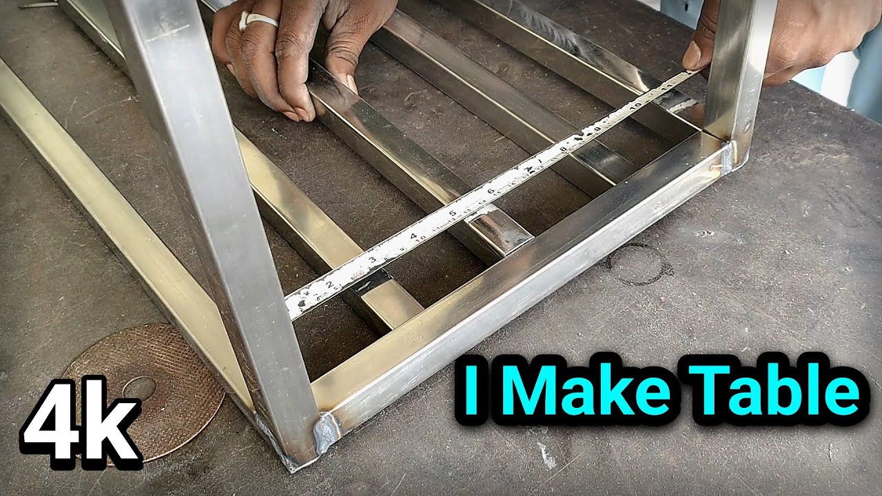 Steel Table Making On Argon Welding | Stainless Steel Flower Stand ...