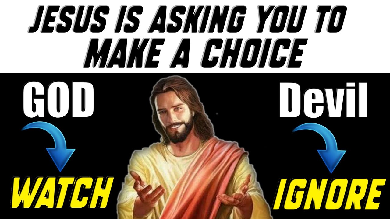 Jesus is Asking You To Make A Choice Between God And The Devil? 🤔 ...