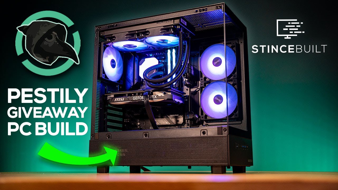 Pestily Giveaway! Montech XR w/ 7800X3D + 4070 Gaming PC Build! - YouTube