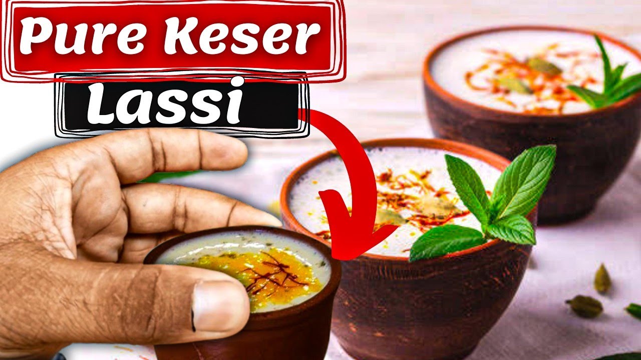 Most famous Kesar Lassi Recipe in Vrindavan |Kesar Lassi Street Food ...
