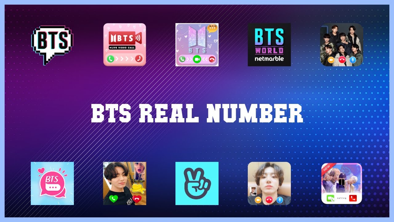 Best 10 Bts Real Number Android Apps - YouTube