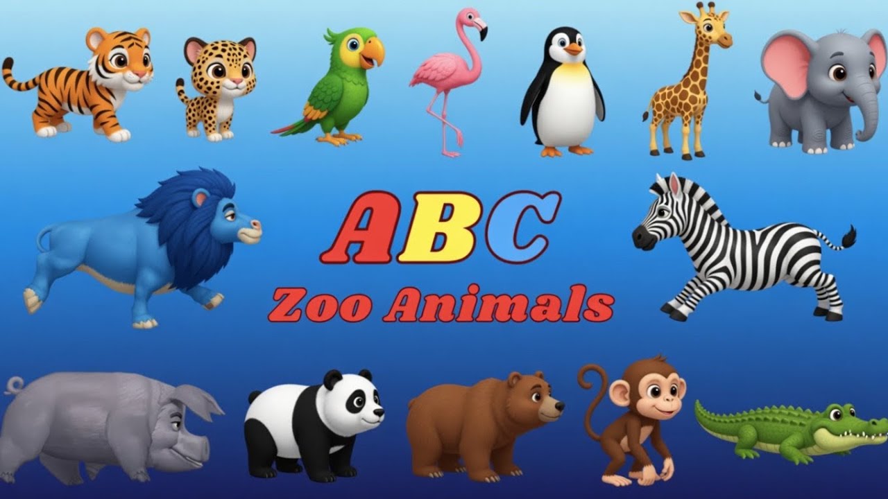 ABC Zoo Animal Sounds Fun Learning | Nursery Rhyme : for Kids | Totsie ...