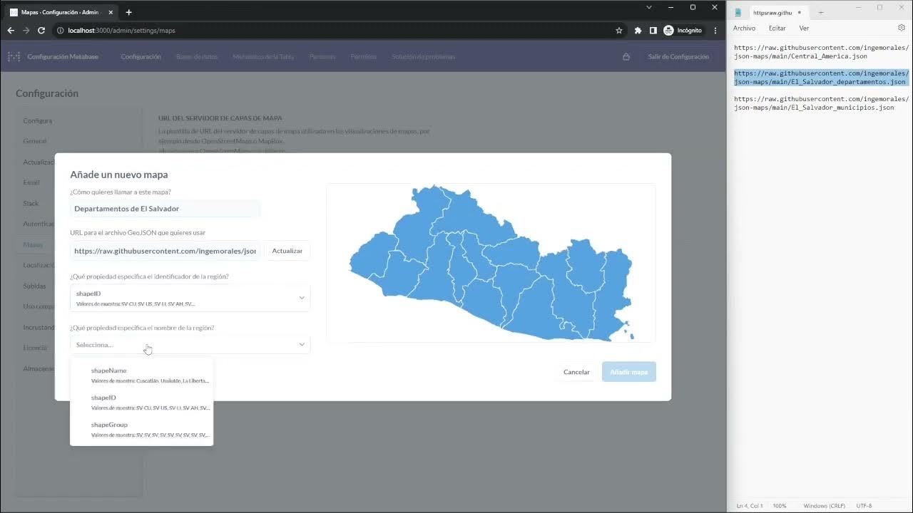 Agregar mapas en Metabase - YouTube