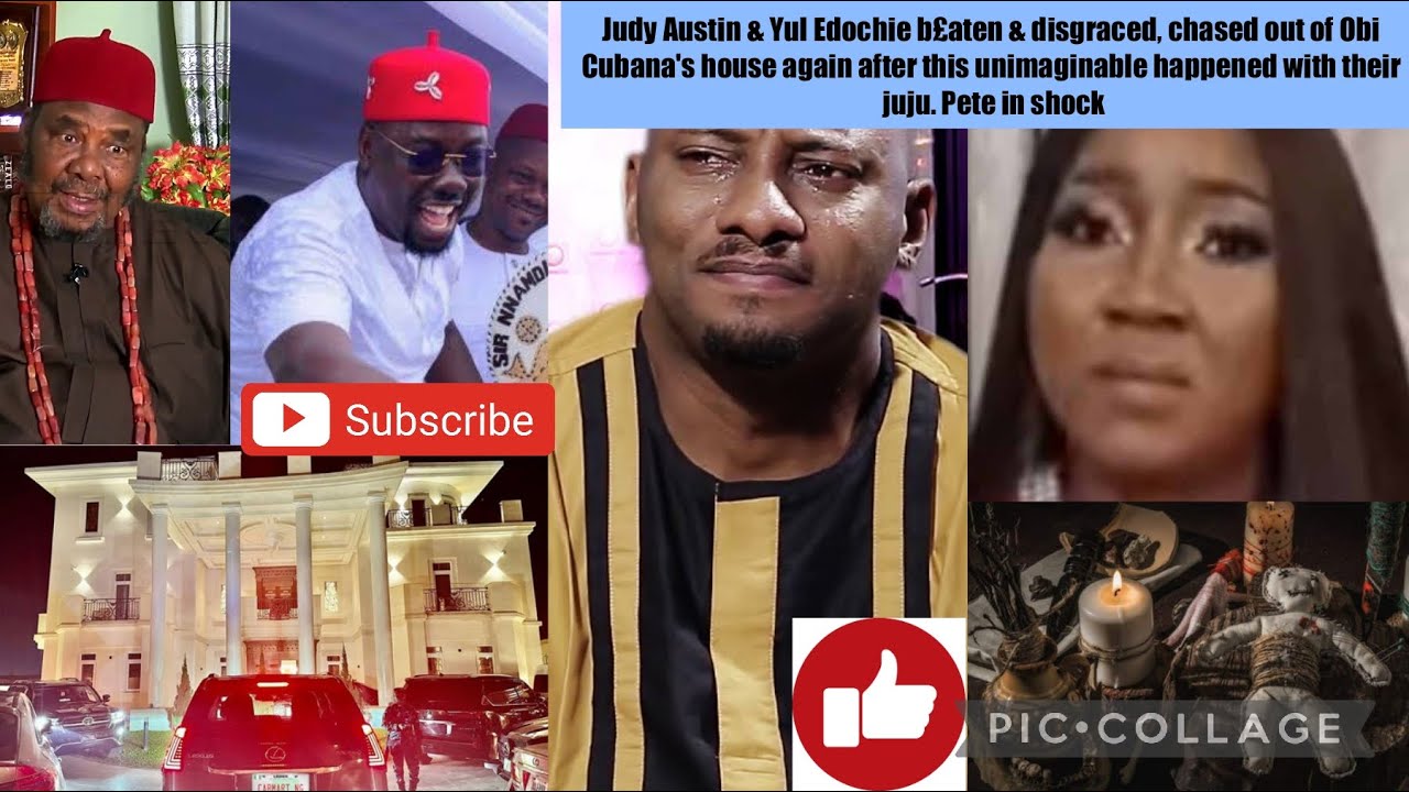 Judy Austin & Yul b£aten & disgraced, chased out of Obi Cubana's house ...