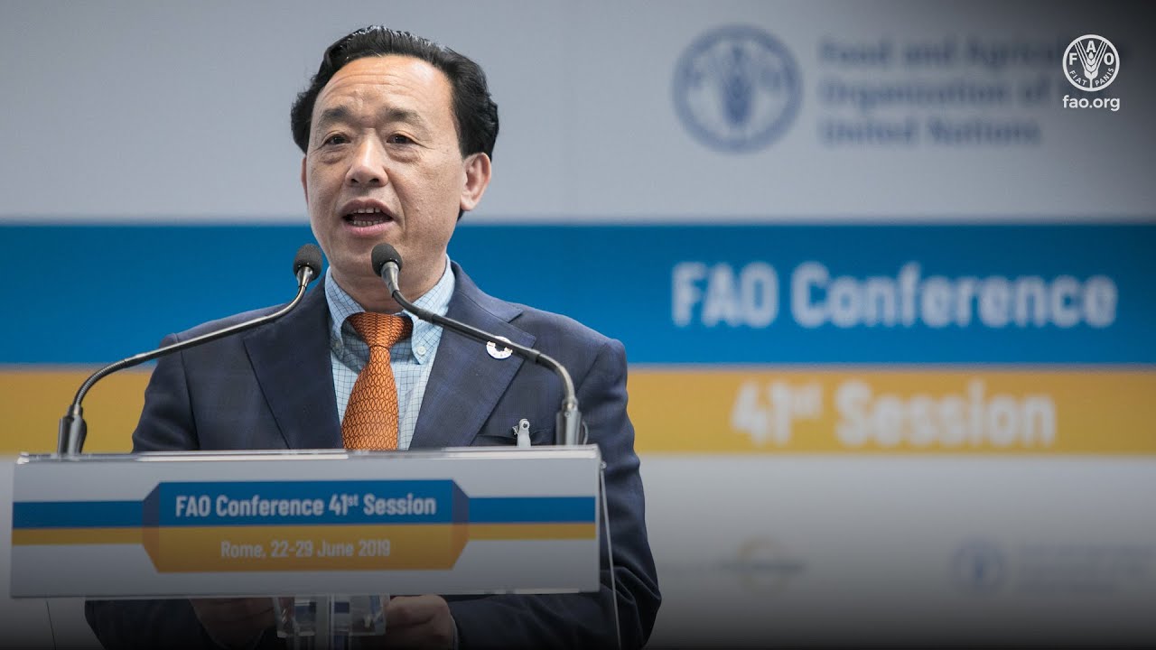 FAO Director-General QU Dongyu's first anniversary in office - YouTube