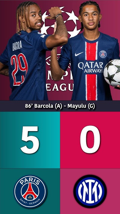 PSG 5-0 Inter | PSG 2025 UCL CHAMPIONS!!! - YouTube