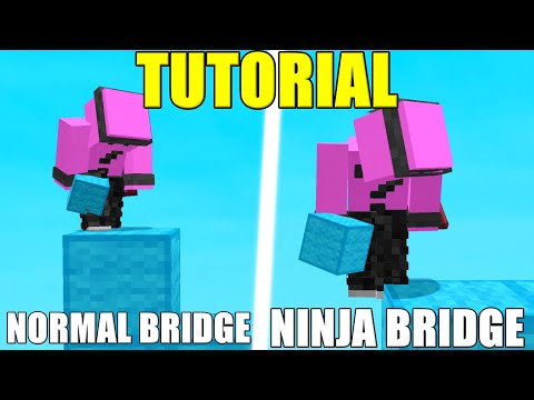 Como fazer pontes no Minecraft (BedWars) [Ninja Bridge, Normal Bridge, Ninja pra cima]