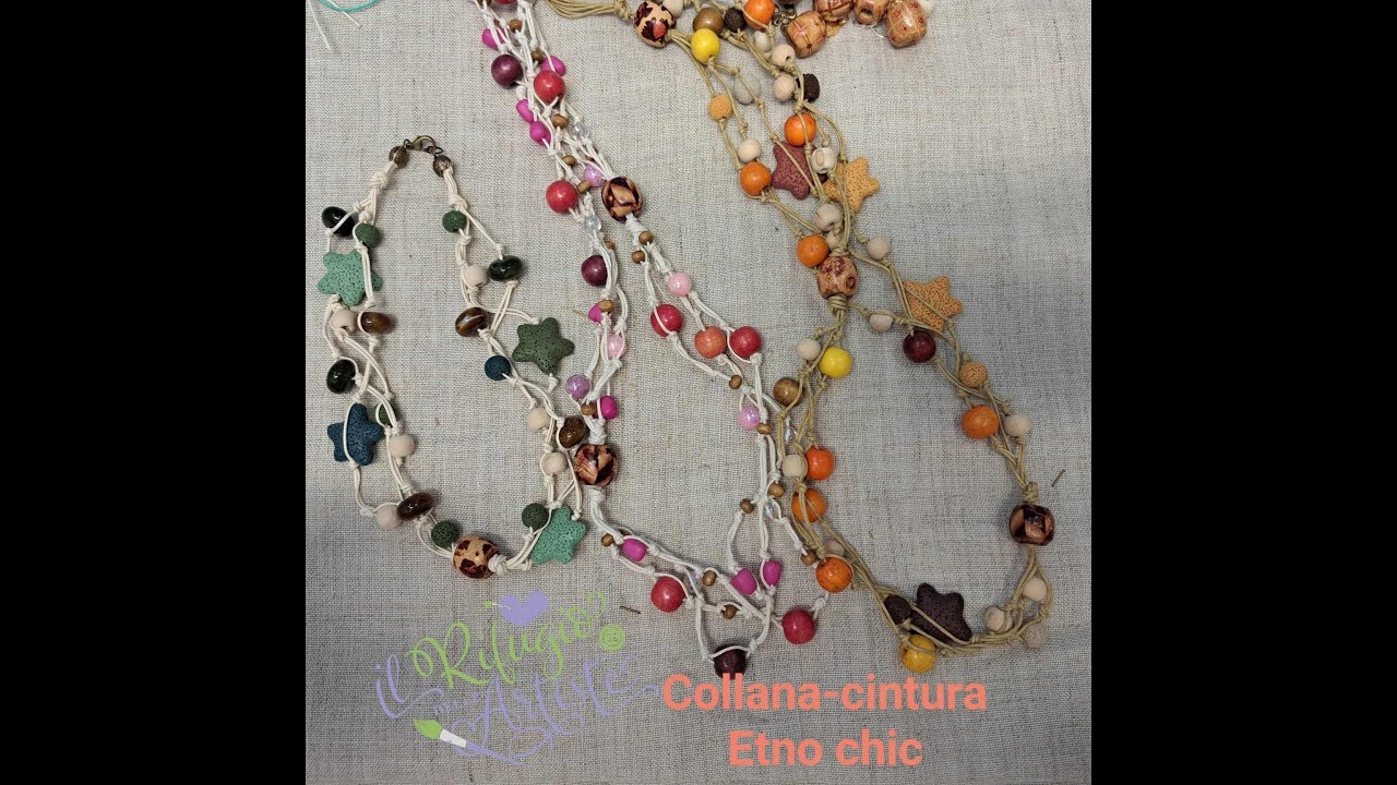 Tutorial collana Etno Chic - YouTube