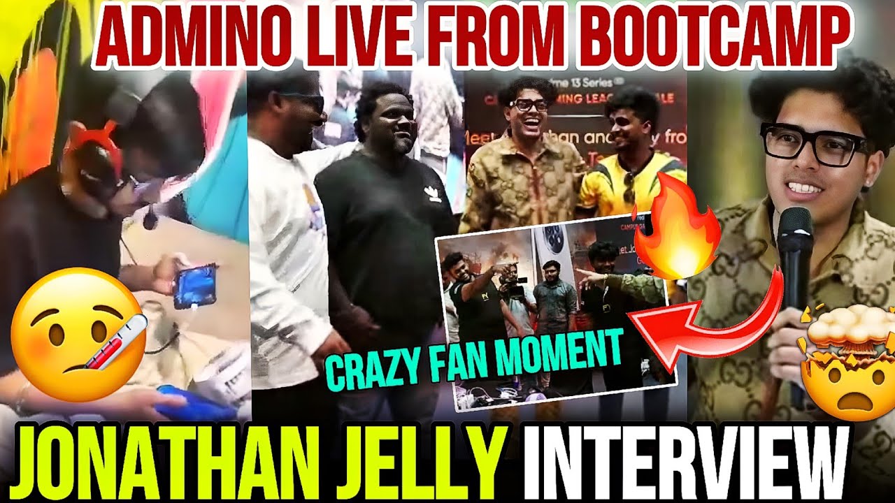 Jonathan Jelly Interview 🚨 Crazy Fan Moment 🤯🔥 Admino Live From ...