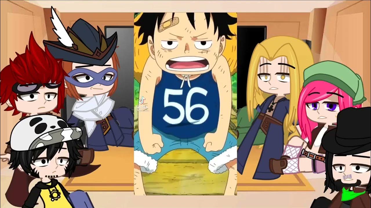 ꧁one Piece React To Luffy One Piece Friends React To Luffy One Piece Luffy Gacha Club