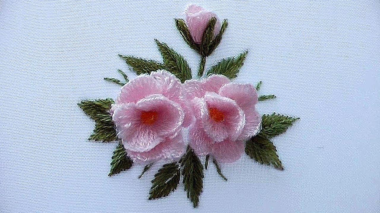 Easy DIY StumpWork Flower Embroidery Anyone Can Try! - YouTube