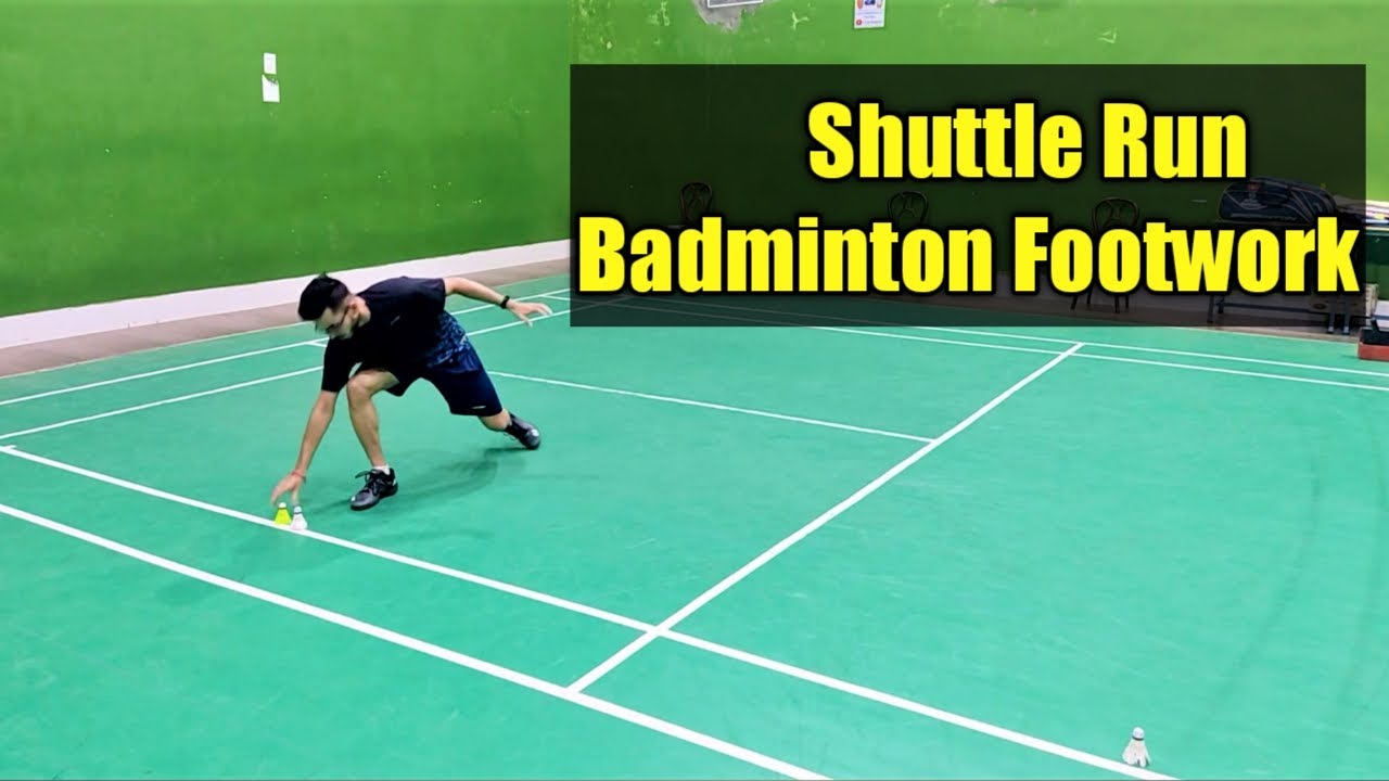 Shuttle Run- Badminton Footwork - YouTube