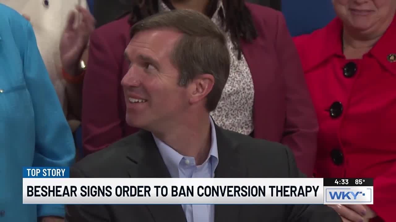 Beshear signs executive order to ban conversion therapy on minors - YouTube
