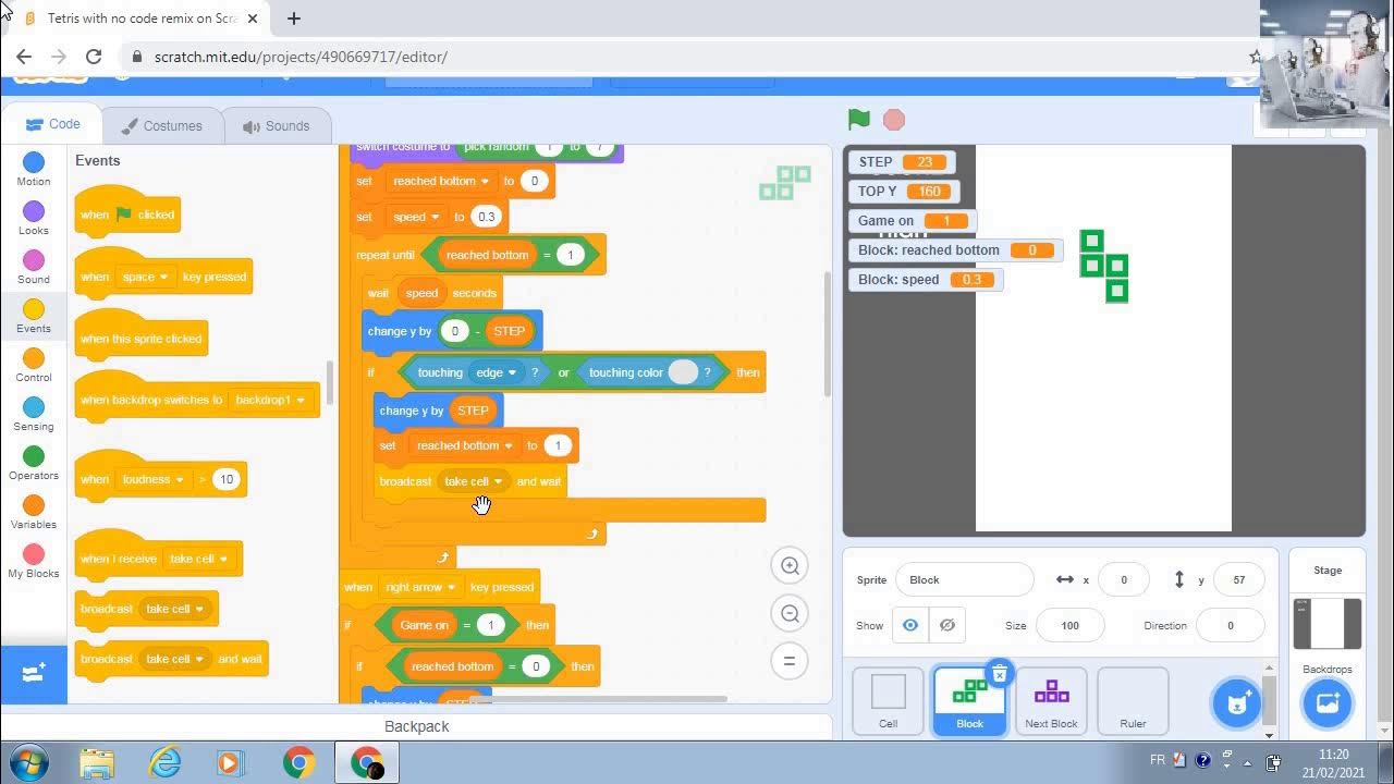 Tetris game on scratch (full video) by Mohamed Nour Ben Aicha 8th grade ...