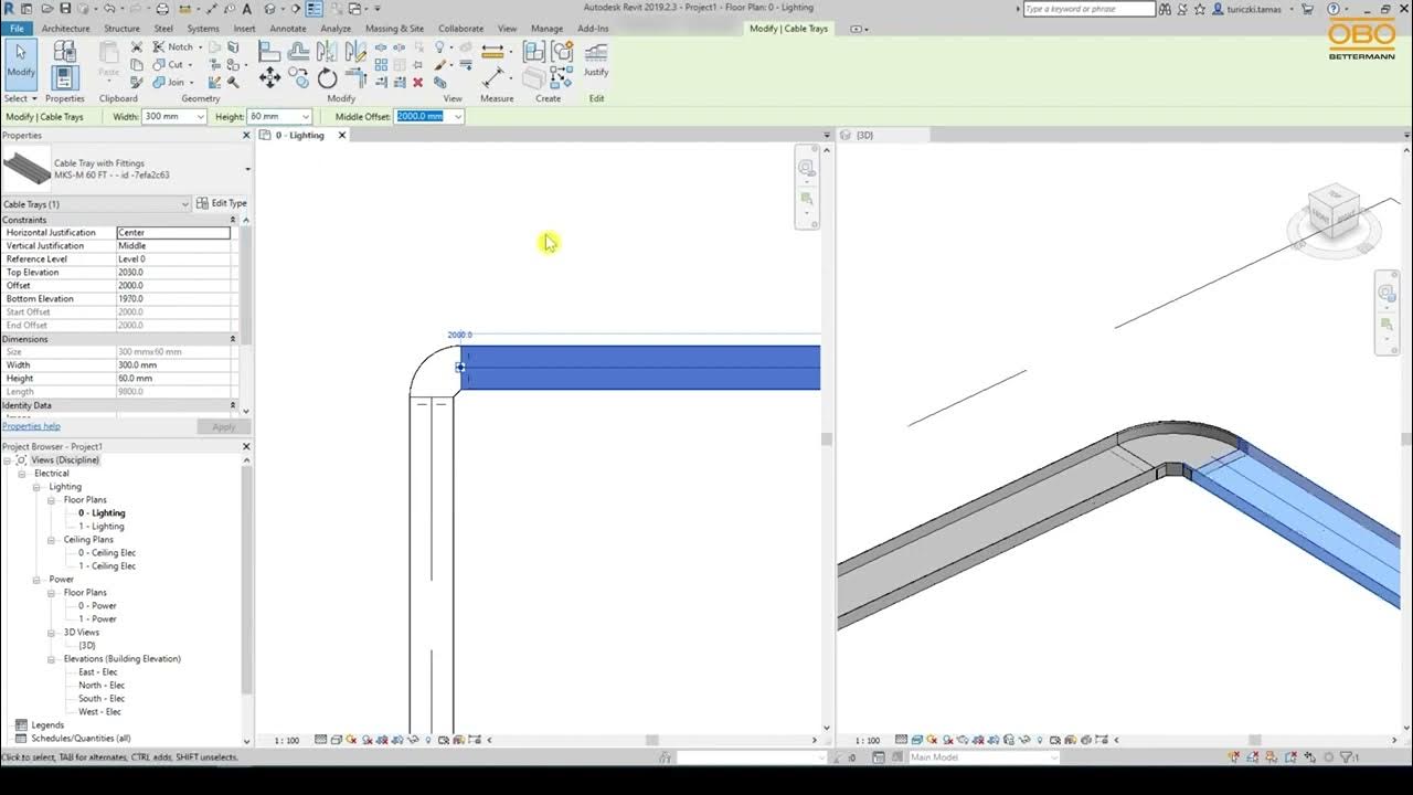 BIM@OBO - Planeamento BIM com acessórios para caminhos de cabos automáticos (EN) - OBO ...