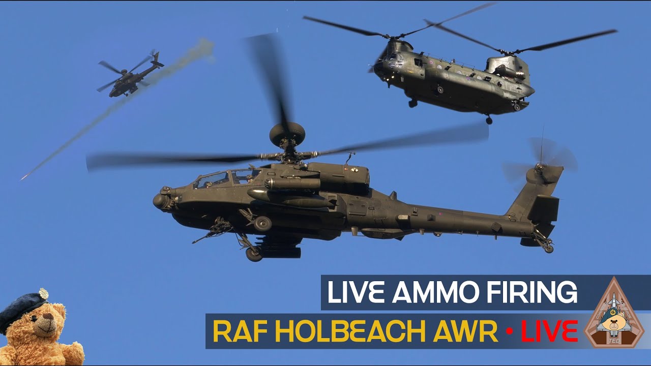Live Show Real Live Ammo Firing & Tracers RAF Holbeach Air Weapons ...
