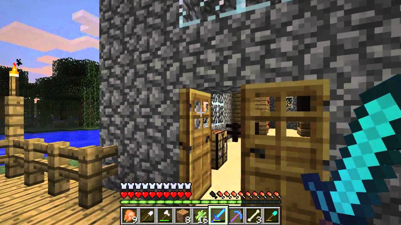 Minecraft: Welcome to my Home (Progression Vid #2) "Pool House" - YouTube