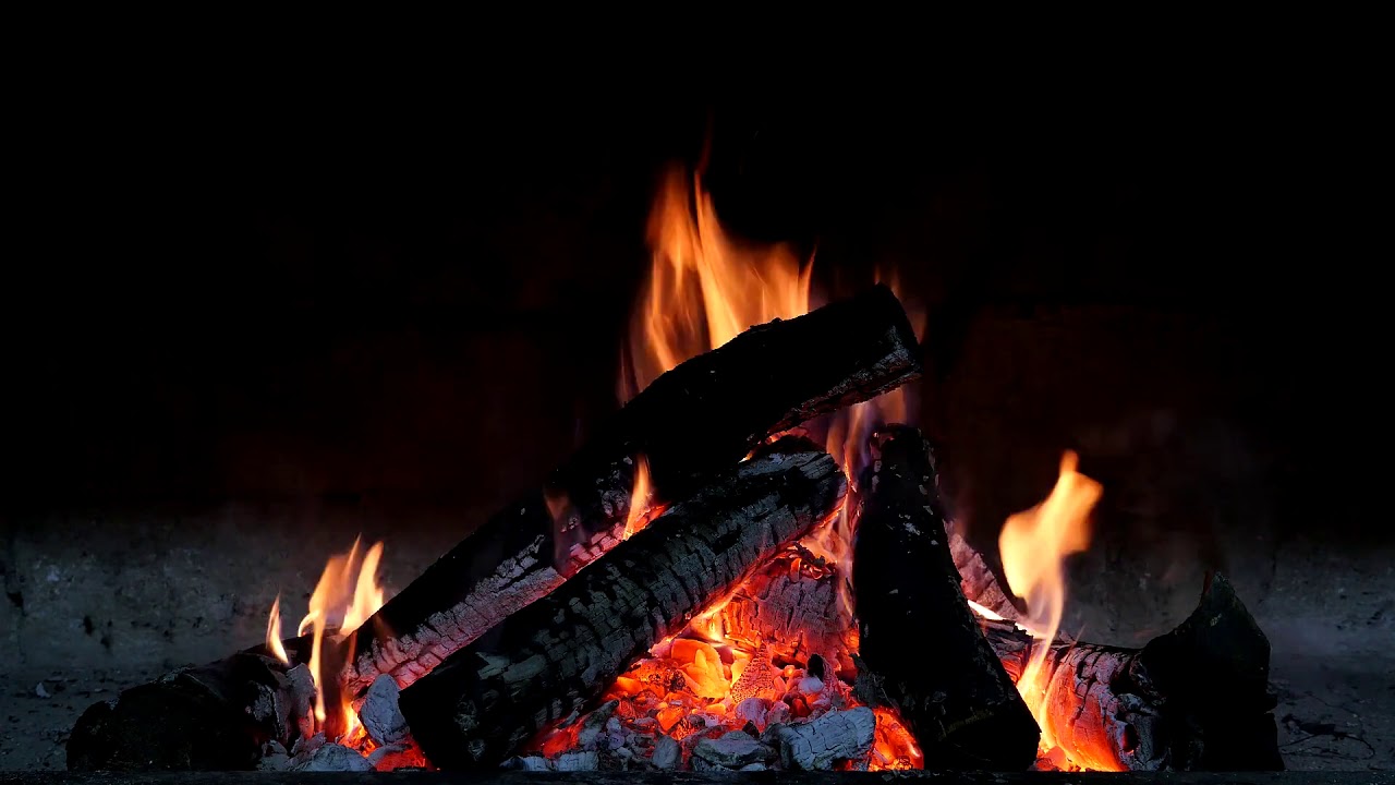 4K Relaxing Fireplace - 8 hours Nature Sounds - YouTube