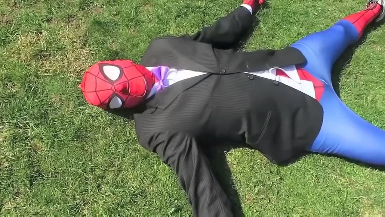 Spider Man in real life CRYING BABIES Superheroes and Elsa Frozen ANNA ...