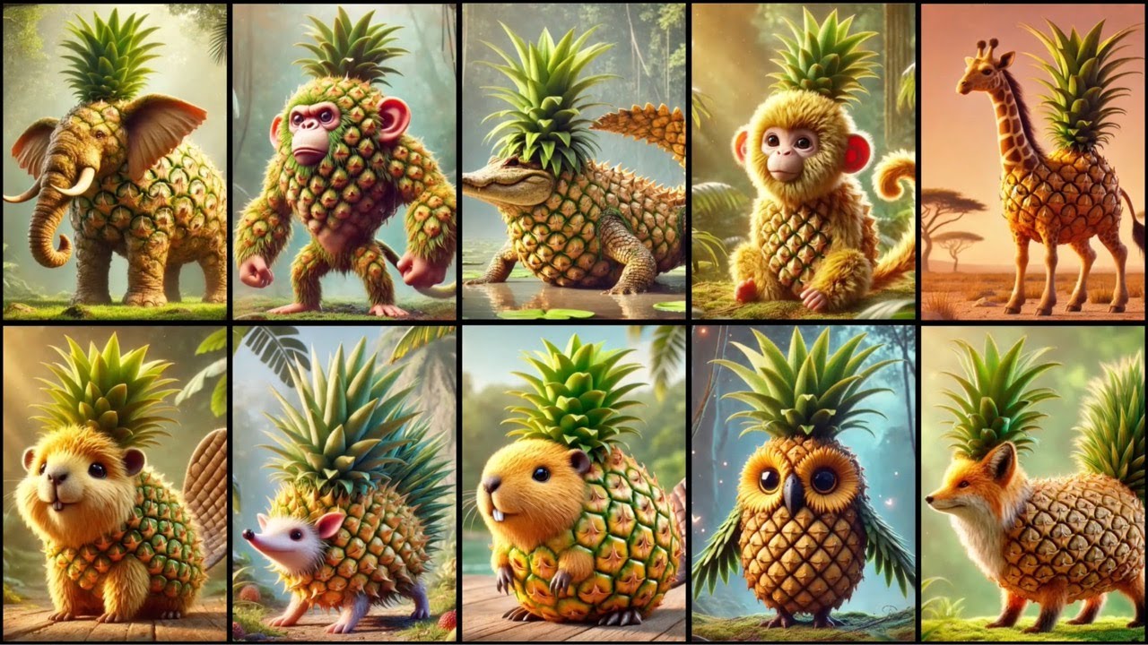 TOP 10 Italian Brainrot AI Pineapple's Animals Compilation | TRALALERO ...