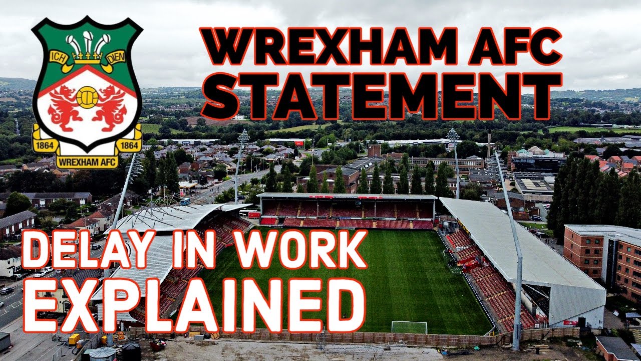 Wrexham FC The Kop Redevelopment September 2023 - YouTube