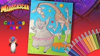 Madagascar Melman Coloring Pages