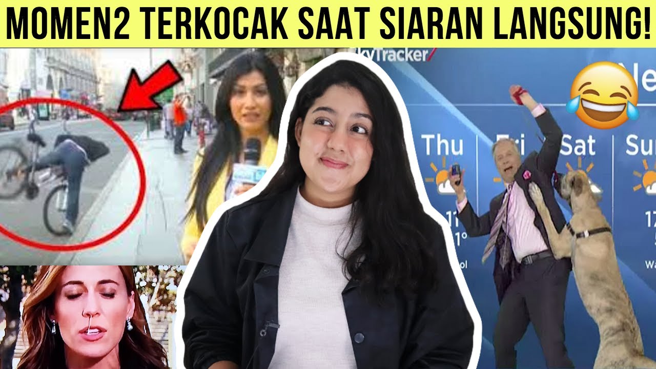 HAL-HAL LUCU YANG TERJADI SAAT LIVE REPORT - YouTube