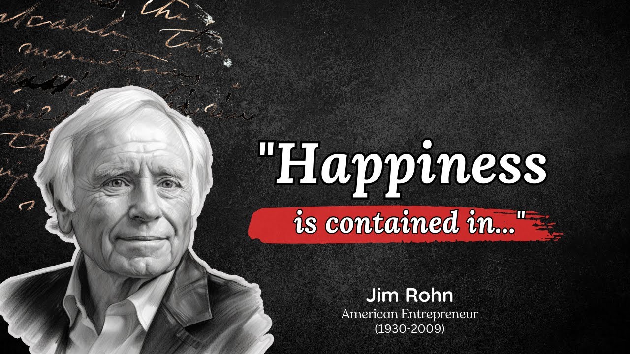 Jim Rohn's Speech about Happiness Worth Listening! - YouTube
