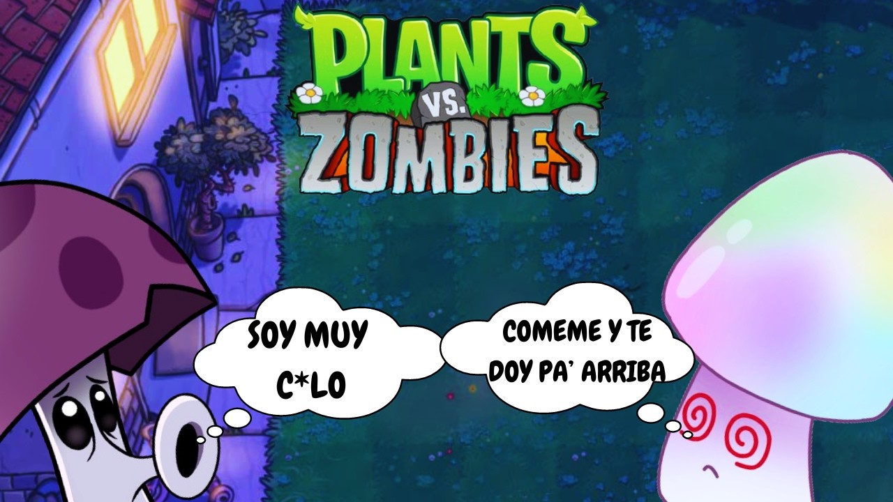 PLANTS VS ZOMBIES-De noche -tengo todos los Hongos - YouTube