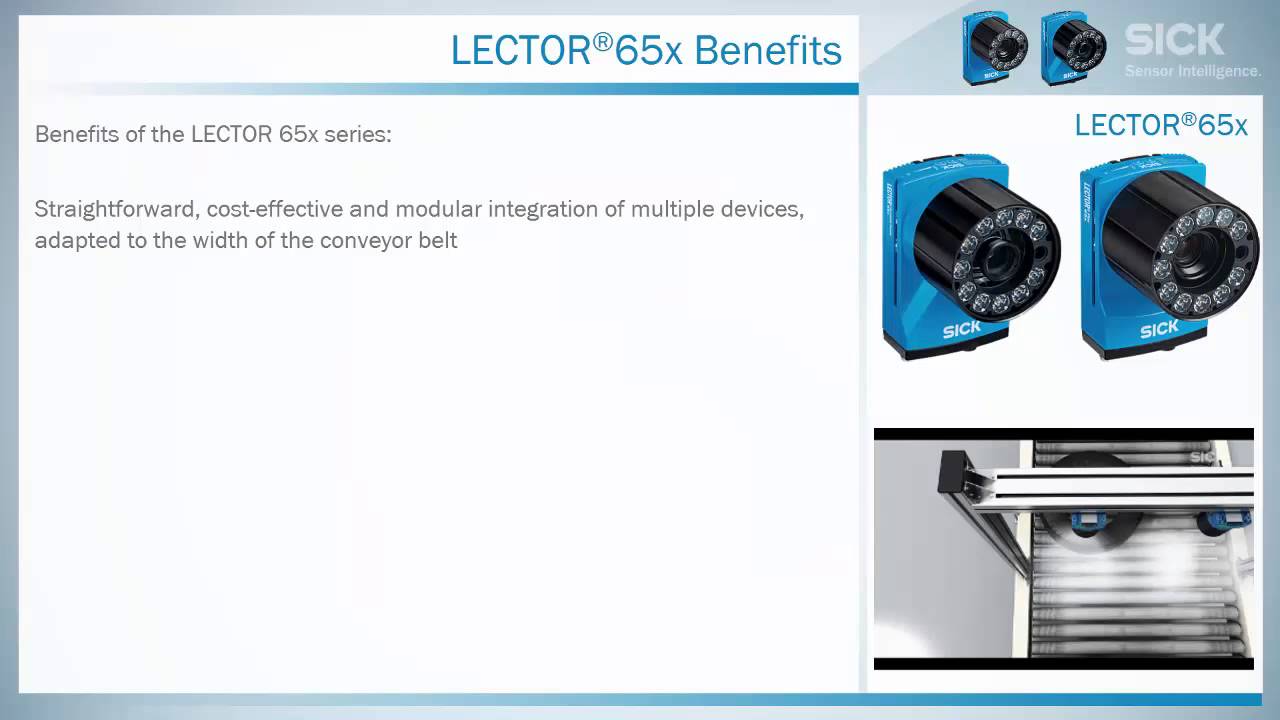 Tutorial LECTOR®65x: Benefits | SICK AG - YouTube