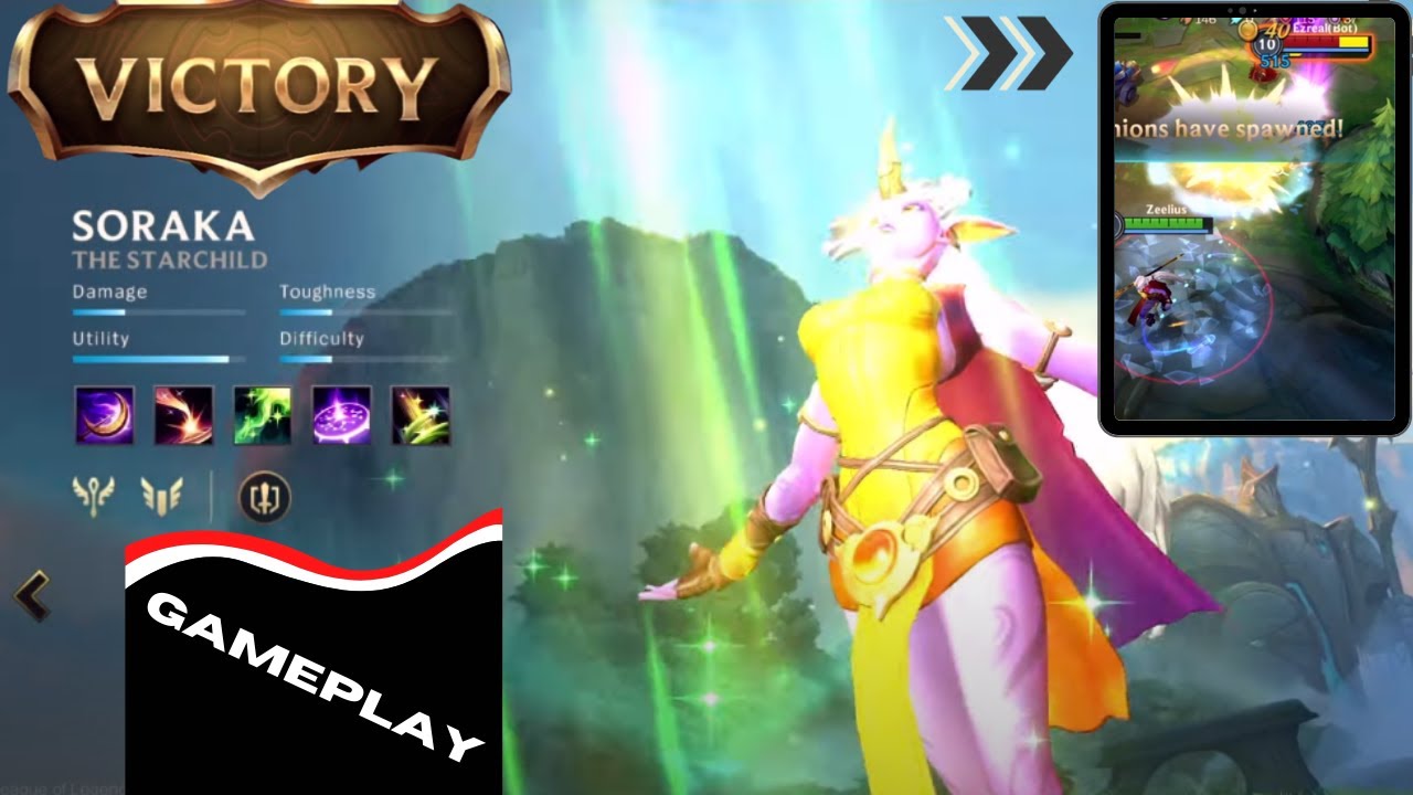 Soraka Gameplay Build APC Alpha Test - League of Legends: Wild Rift ...