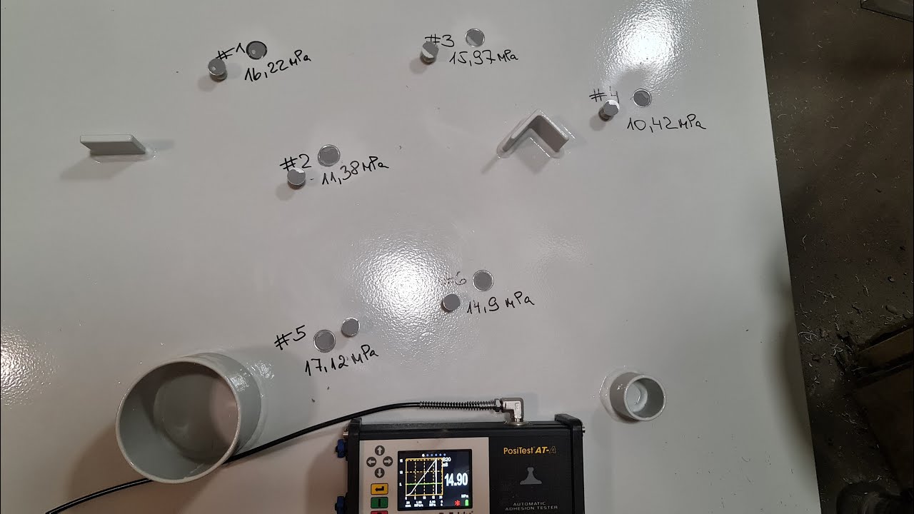 CPT adhesion test (Norsok M501 system-1) - YouTube