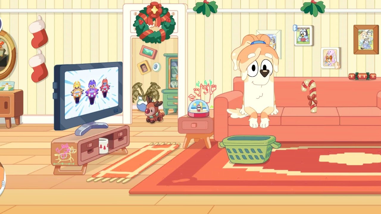 Bluey: Christmas Clean Lounge Room 03 - YouTube