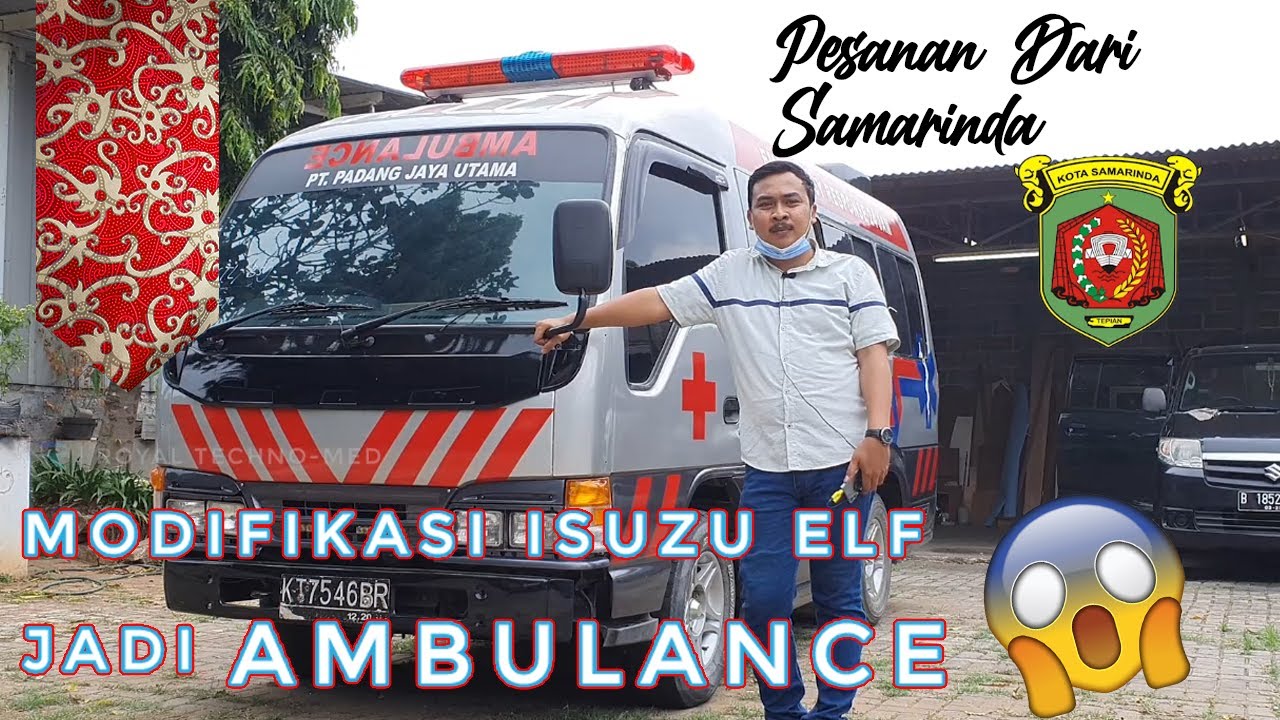 Modifikasi Mobil Isuzu Elf Jadi Ambulance - YouTube
