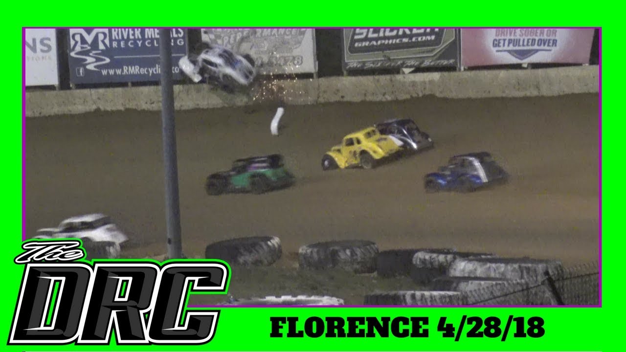 NBTF | Florence Speedway | 4/28/18 | Steven Partin's Flip - YouTube
