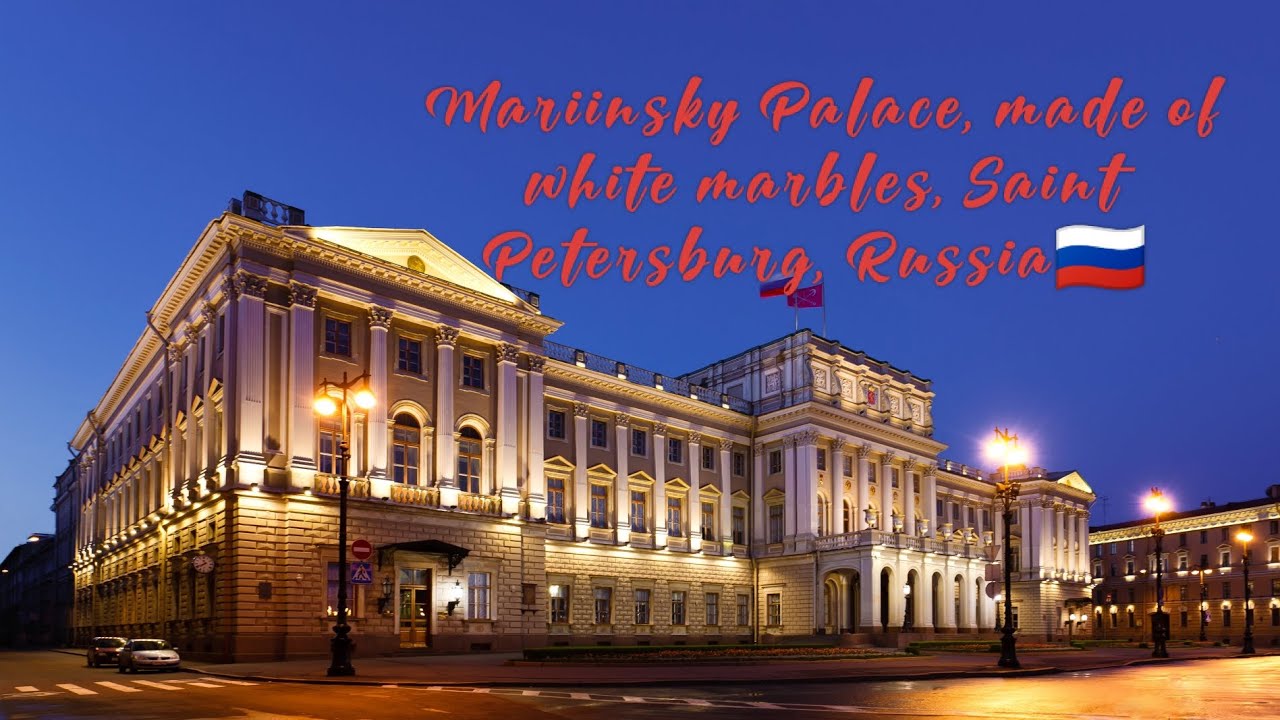 Mariinsky Palace, made of white marbles, Saint Petersburg, Russia🇷🇺 # ...