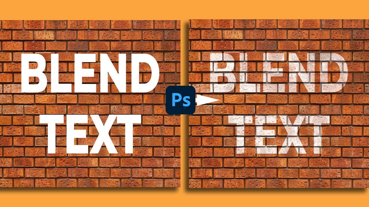 Blend Text into Photoshop in any surface!(tutorial) | Miad's Tech - YouTube