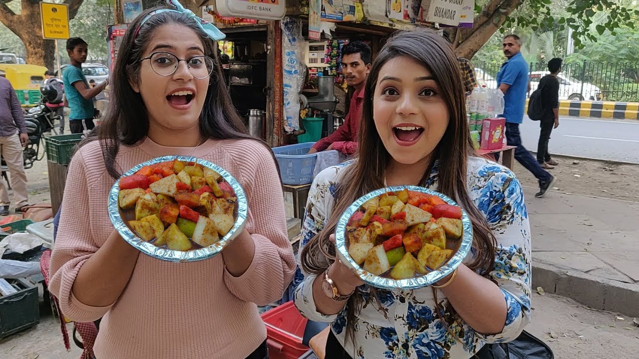 Aloo Chaat and Fruit Chaat Eating Challenge | Chatpata and Mouth ...