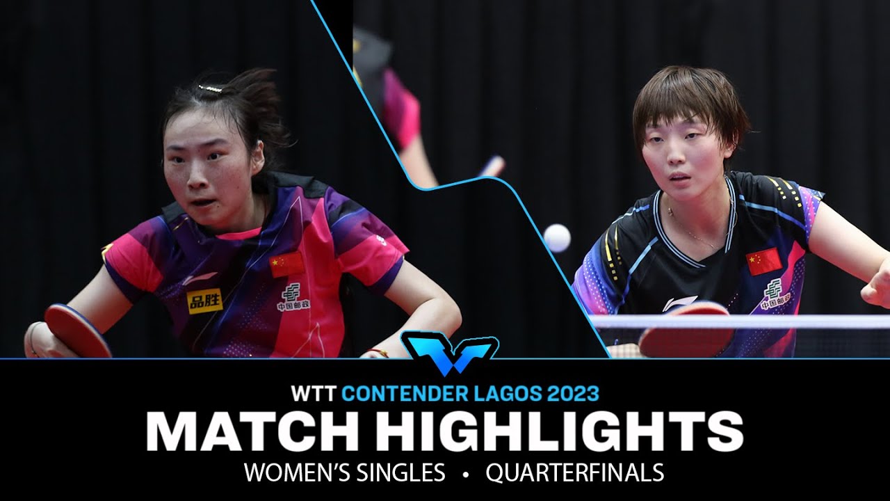 Wang Xiaotong vs Guo Yuhan | WS QF | WTT Contender Lagos 2023 - YouTube