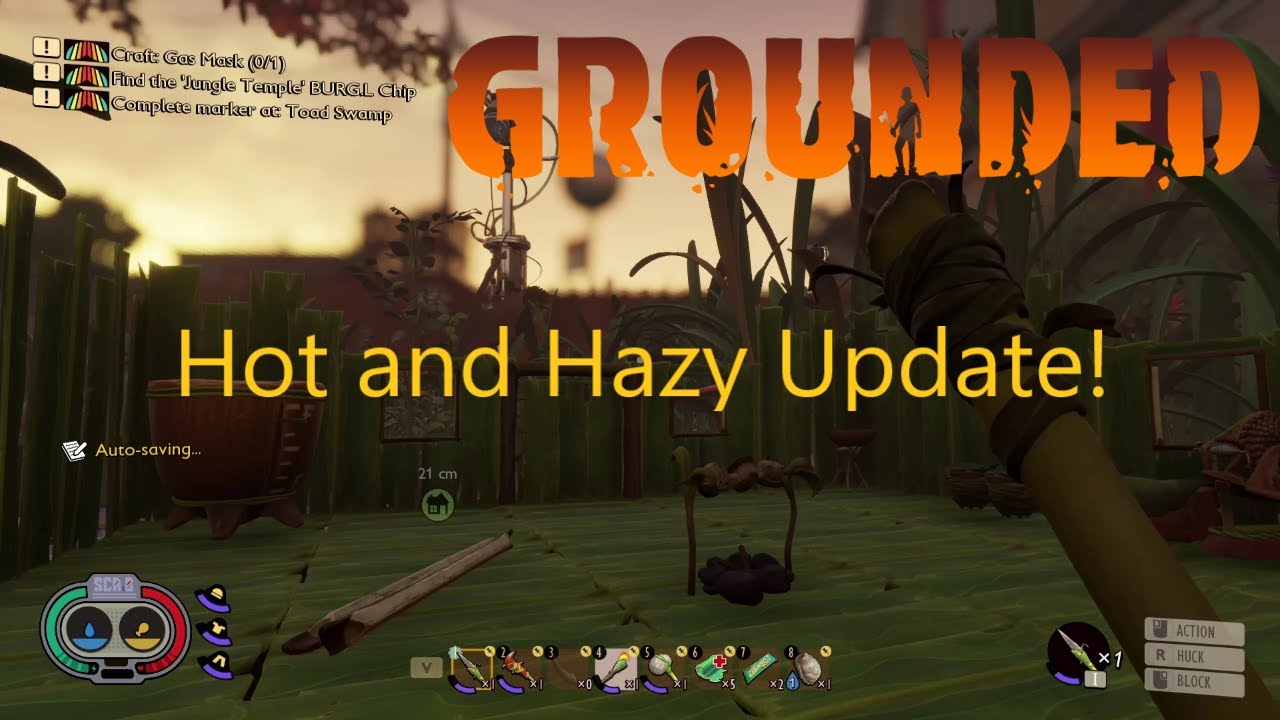 Grounded - Hot and Hazy - Part 8 - Working on the base again! - YouTube