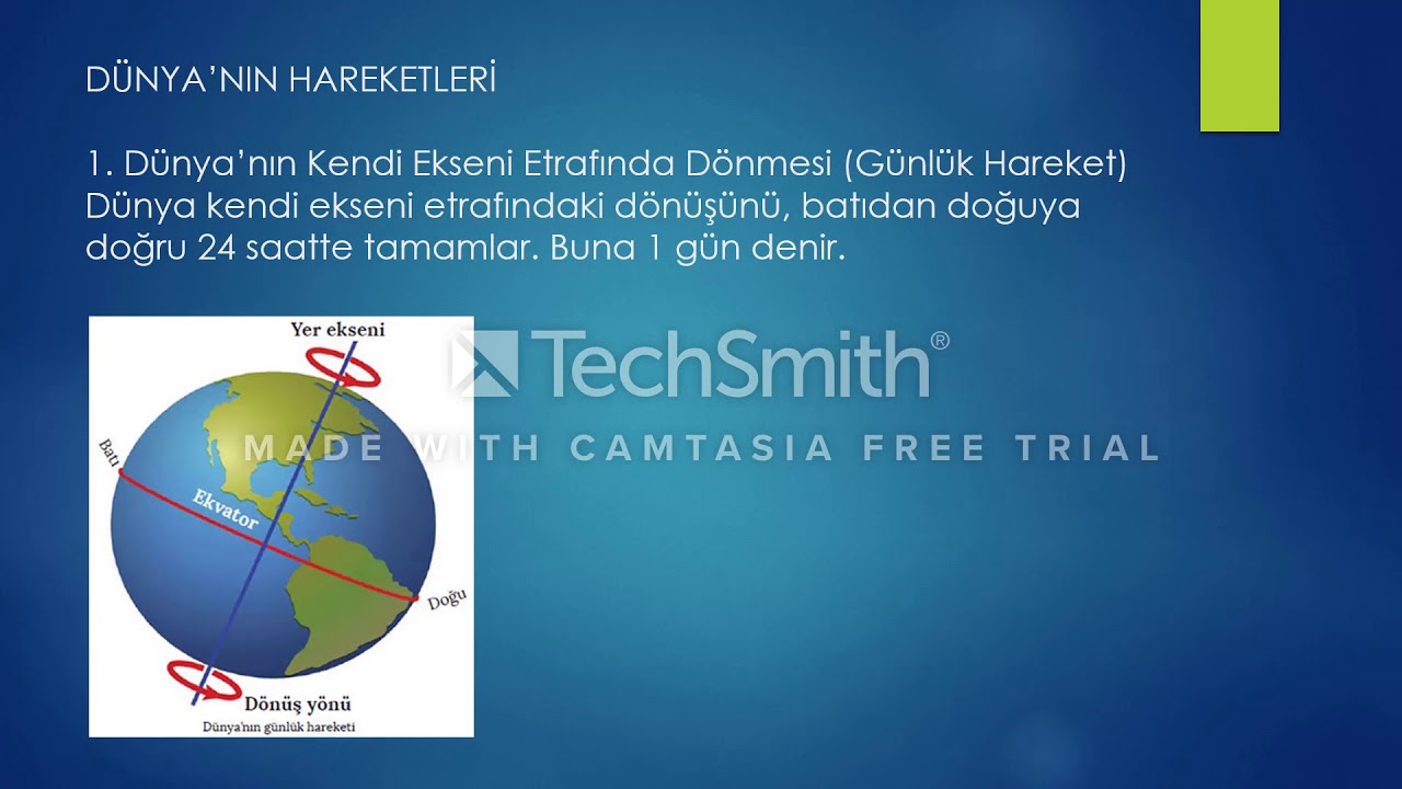 DÜNYANIN ŞEKLİ HAREKETLERİ VE SONUÇLARI - YouTube