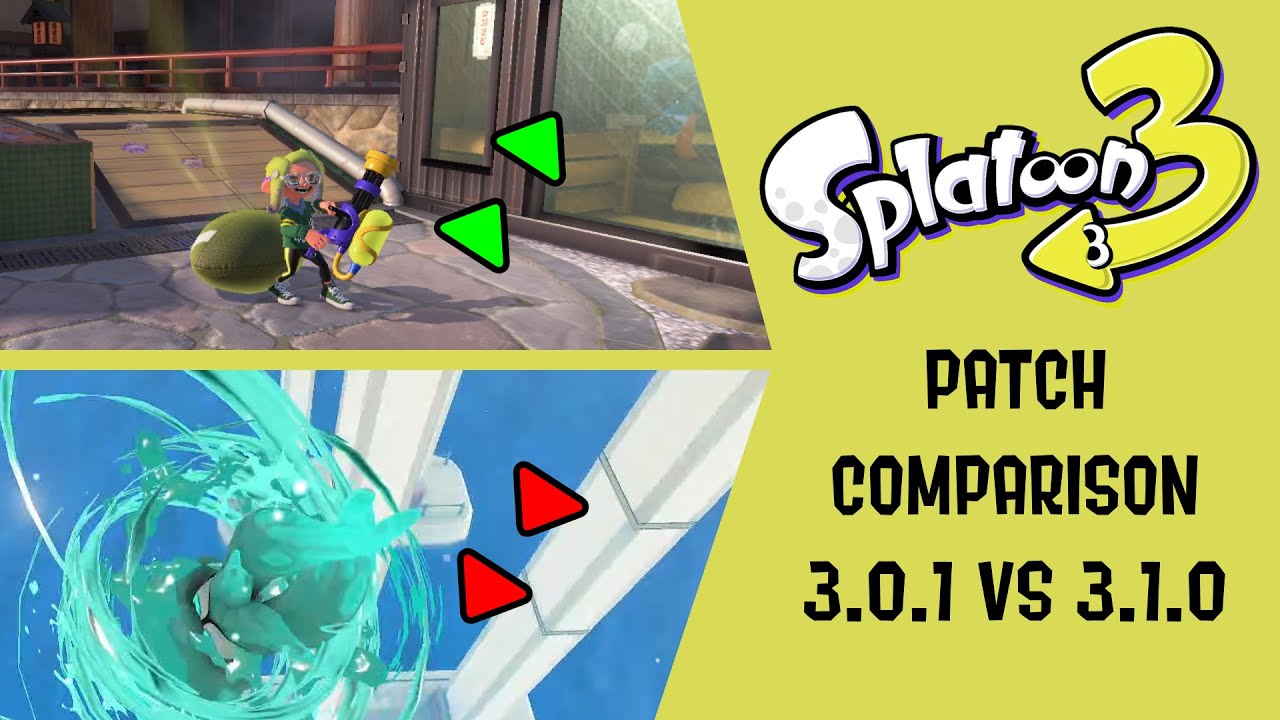Splatoon 3: Version 3.1.0 Patch Comparison - YouTube