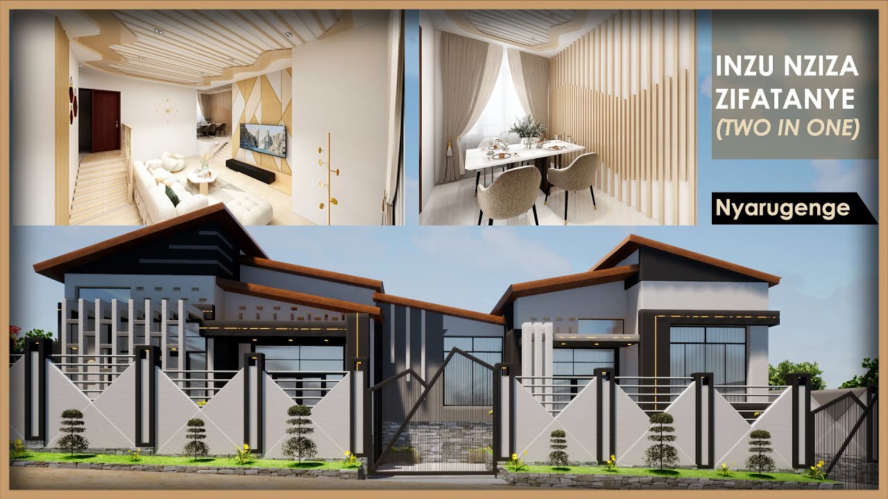 INZU NZIZA 2 MURI 1 (Two in one) #professional #architect #rwanda # ...